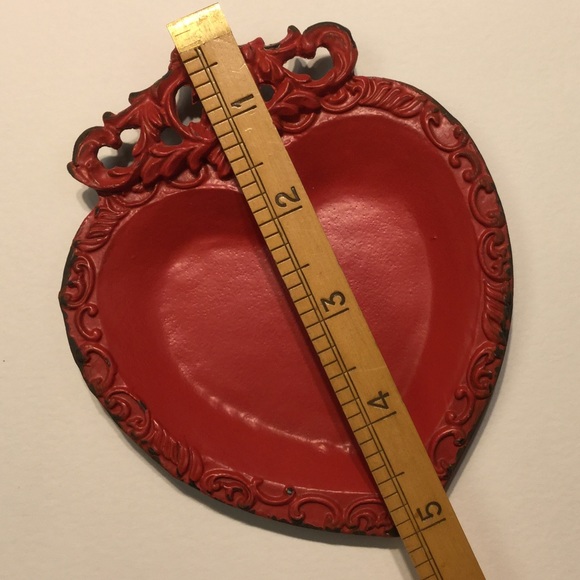 Other | Vintage Inspired Red Heart Jewelry Dish | Poshmark